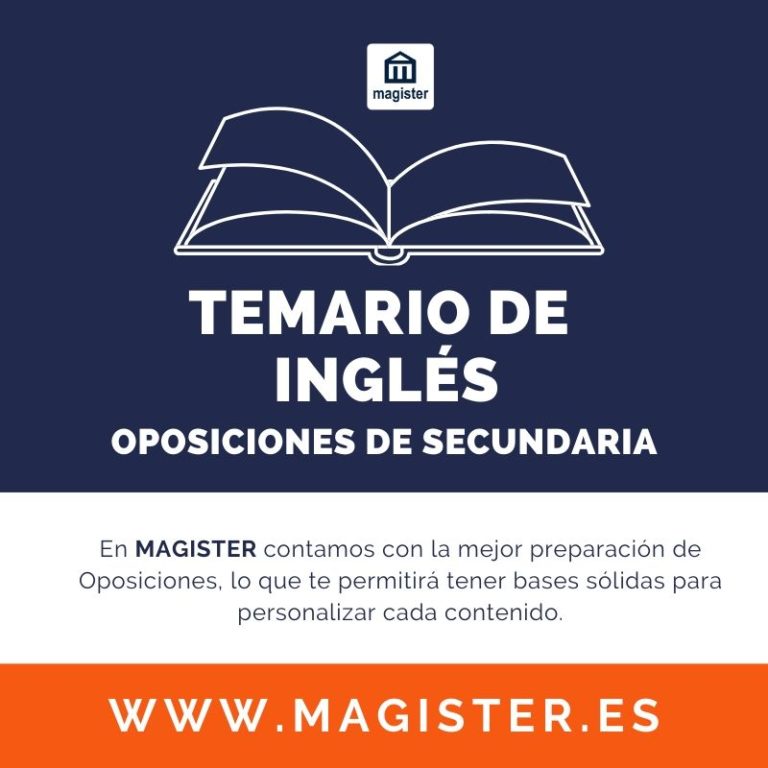 Temario Oficial de Inglés - Oposiciones de Secundaria